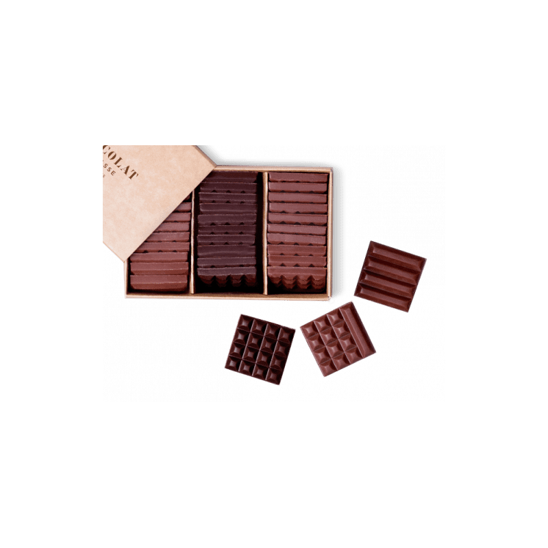 Square Chocolate Bites Box 30 pieces - Le Chocolat Alain Ducasse