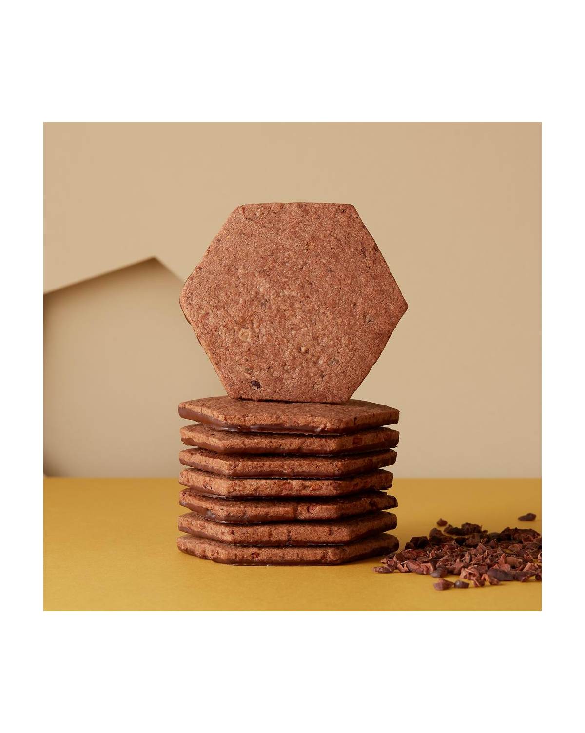 Rice • Madagascar chocolate • Cocoa nibs Biscuit | Le Biscuit Alain Ducasse