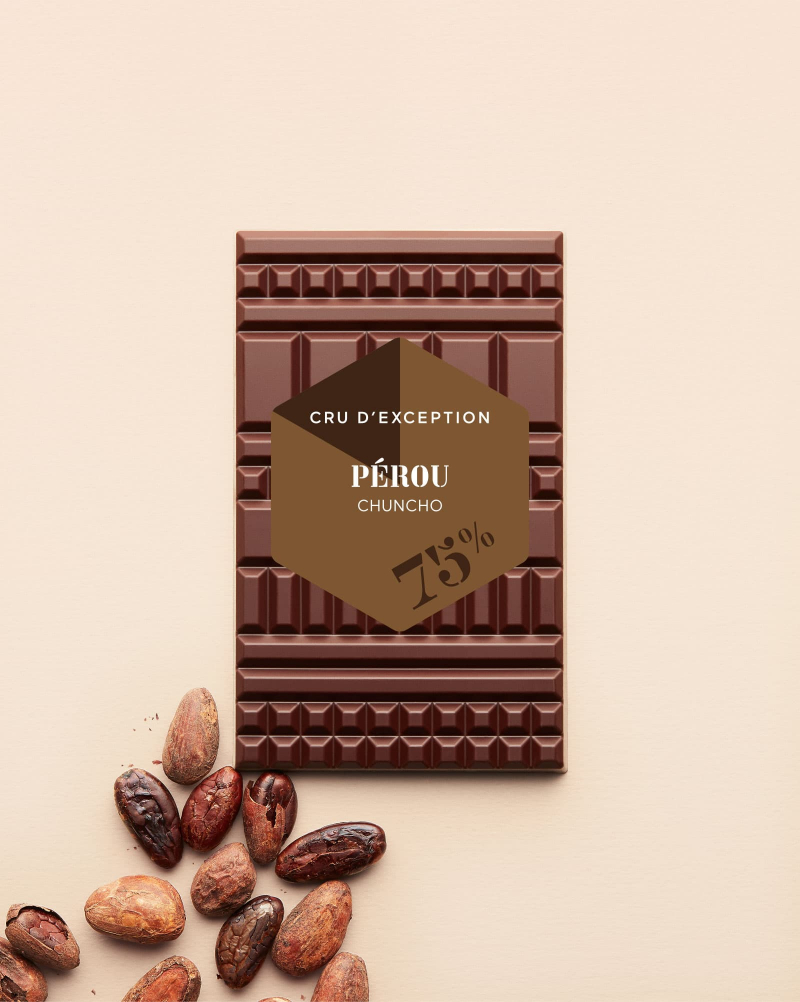 Dark Chocolate Bar Peru Chuncho 75% | Le Chocolat Alain Ducasse