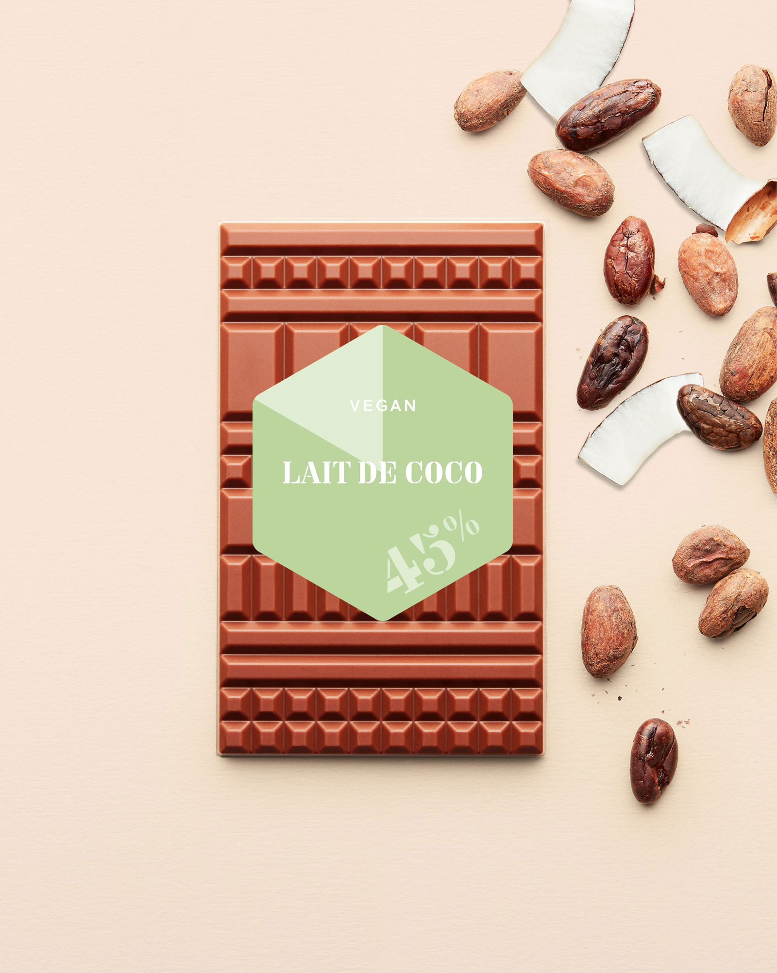 Tablette Lait de Coco Chocolat au Lait 45% | Le Chocolat Alain Ducasse
